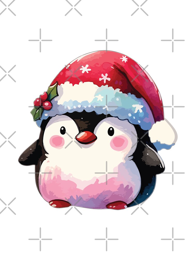 "penguin in santa hat" Kids T-Shirt for Sale by Ichi-100 | Redbubble