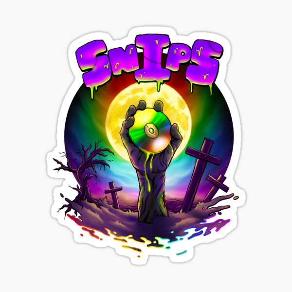 "Snips #5 (rainbow variant) by Scott Coathup" Sticker for Sale by ...