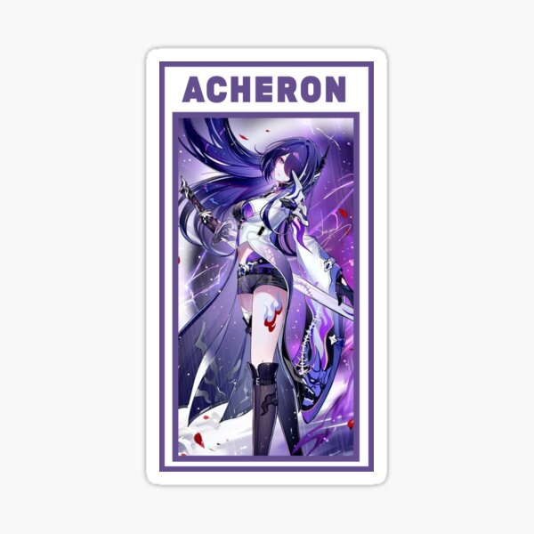 "Acheron - Honkai Star Rail " Sticker for Sale by Lisabardot | Redbubble