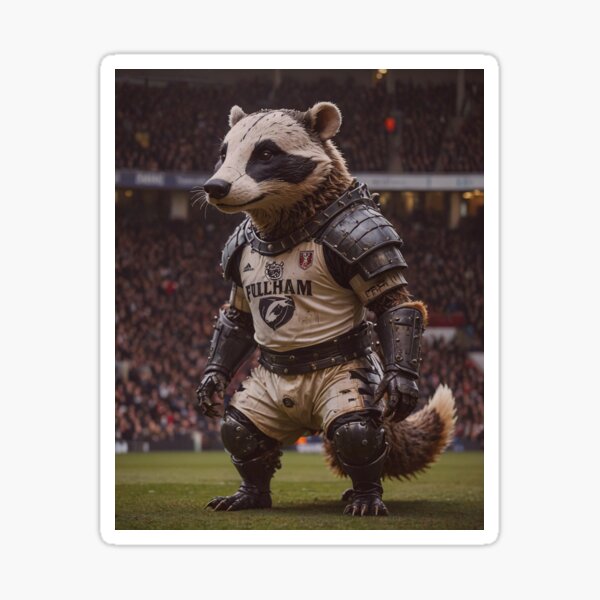 "Fulham FC Mascot Badger" Sticker for Sale by Pop-Culture-ai | Redbubble
