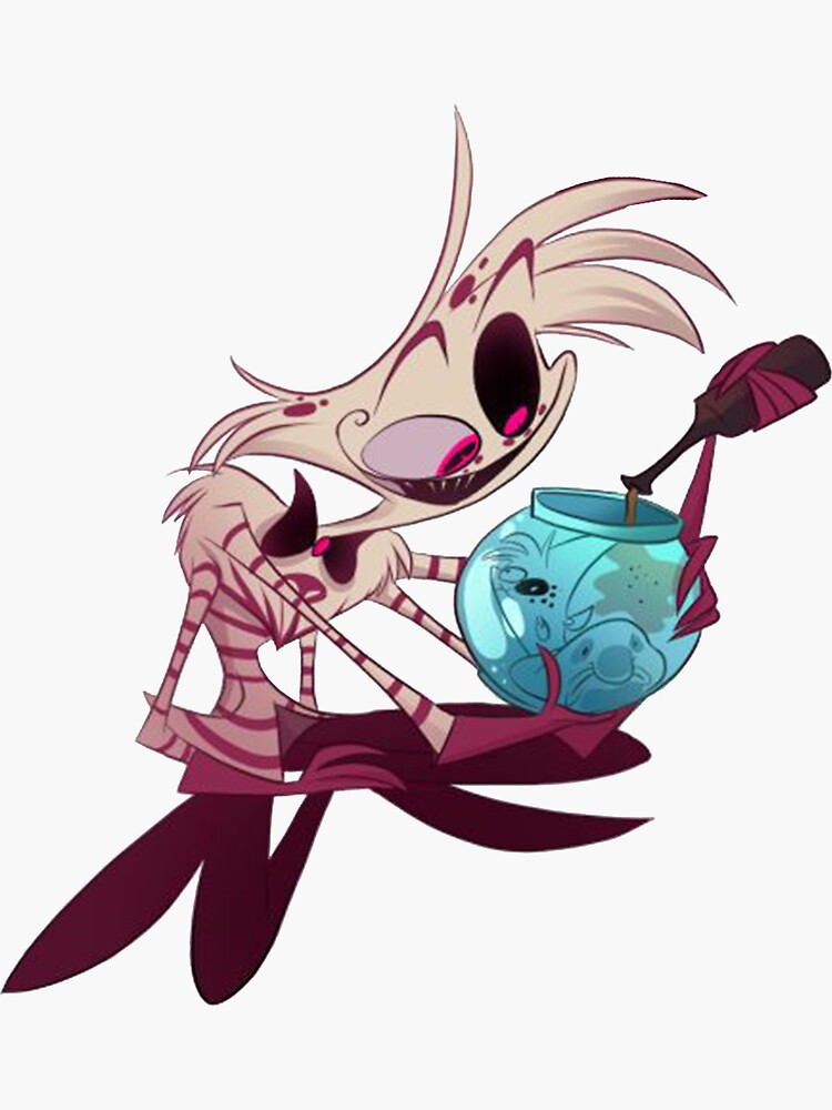 "Hazbin Hotel Angel Dust" Sticker for Sale by Lottart | Redbubble