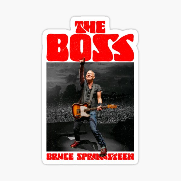 "Bruce Springsteen" Sticker for Sale by Paskwaleeno | Redbubble