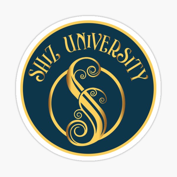 "Shiz university shield 1" Sticker by Leyzel | Redbubble