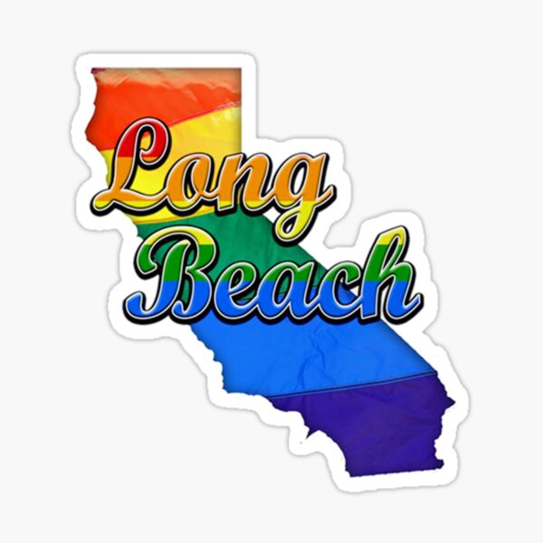 "Long Beach Gay Pride - Long Beach LGBT" Sticker for Sale by Galvanized ...