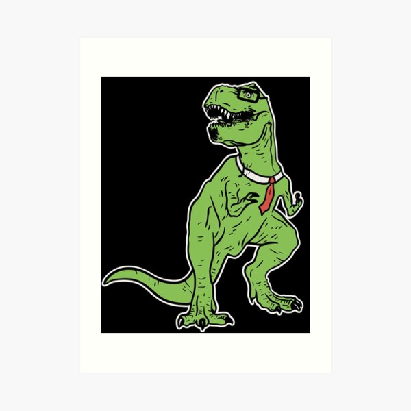 "Tyrannosaurus Nerd - Dinosaur T-Rex Archeology" Art Print for Sale by ...