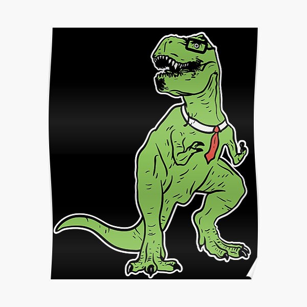 "Tyrannosaurus Nerd - Dinosaur T-Rex Archeology" Poster by anziehend ...