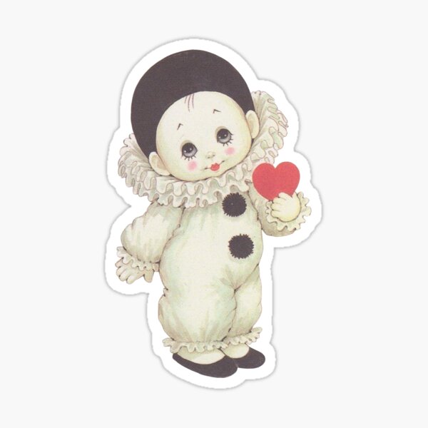 "cupid heart kewpie baby clown" Sticker for Sale by emmev | Redbubble
