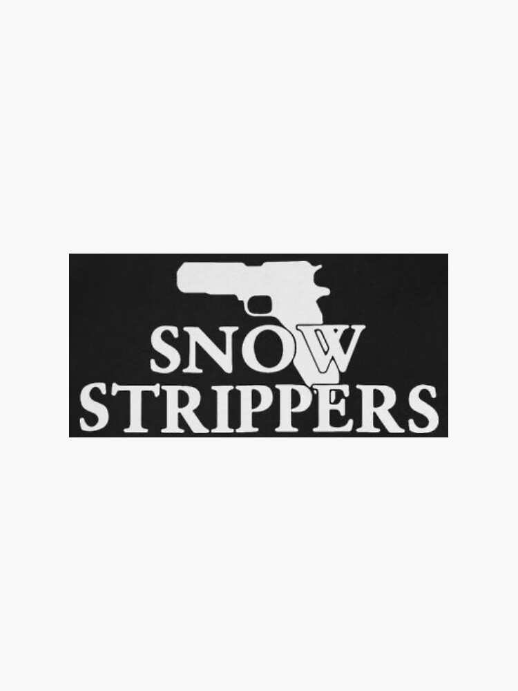 "Snow Strippers logo" Sticker for Sale by lordisofjhoalt | Redbubble