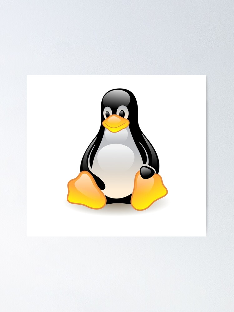 "Tux Mascot Hoodie Penguin Linux Glossy Logo" Poster for Sale by ...