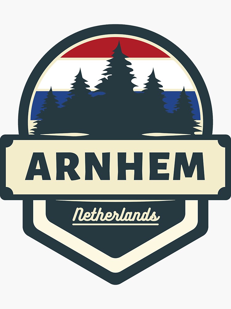 "Arnhem Netherlands Retro Vintage Badge" Sticker for Sale by Rick ...