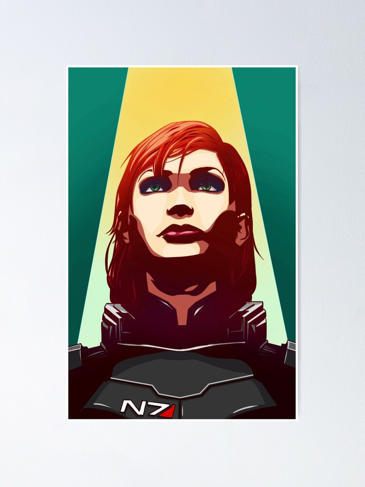 "Commander Jane Shepard" Poster by itsAtomicDNA | Redbubble