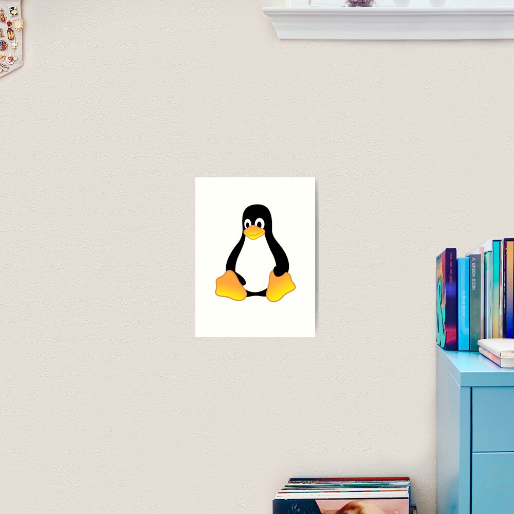 "Tux Mascot T-Shirt Penguin Linux Logo" Art Print for Sale by ...