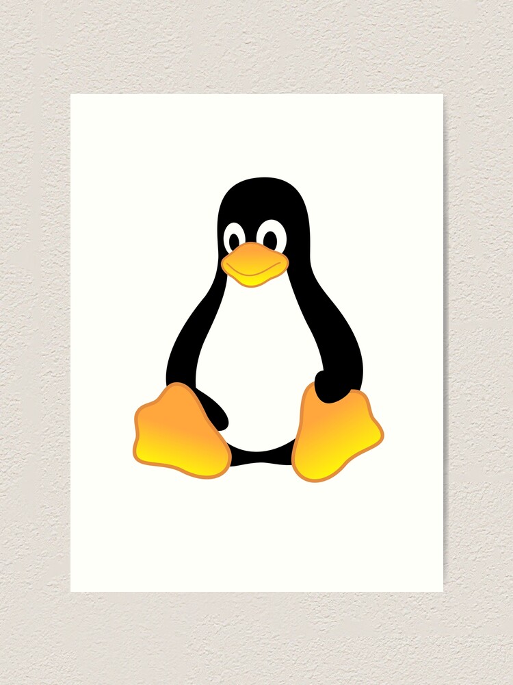 "Tux Mascot T-Shirt Penguin Linux Logo" Art Print for Sale by ...