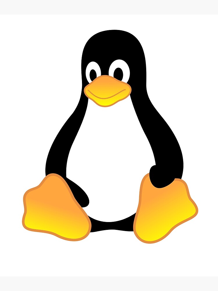 "Tux Mascot T-Shirt Penguin Linux Logo" Metal Print for Sale by ...
