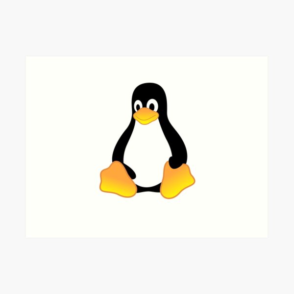 "Tux Mascot Hoodie Penguin Linux Logo" Art Print by rainwater11 | Redbubble
