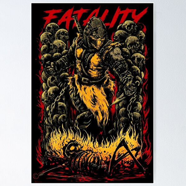 "Fatality Scorpion" Poster by Dyl0098 | Redbubble
