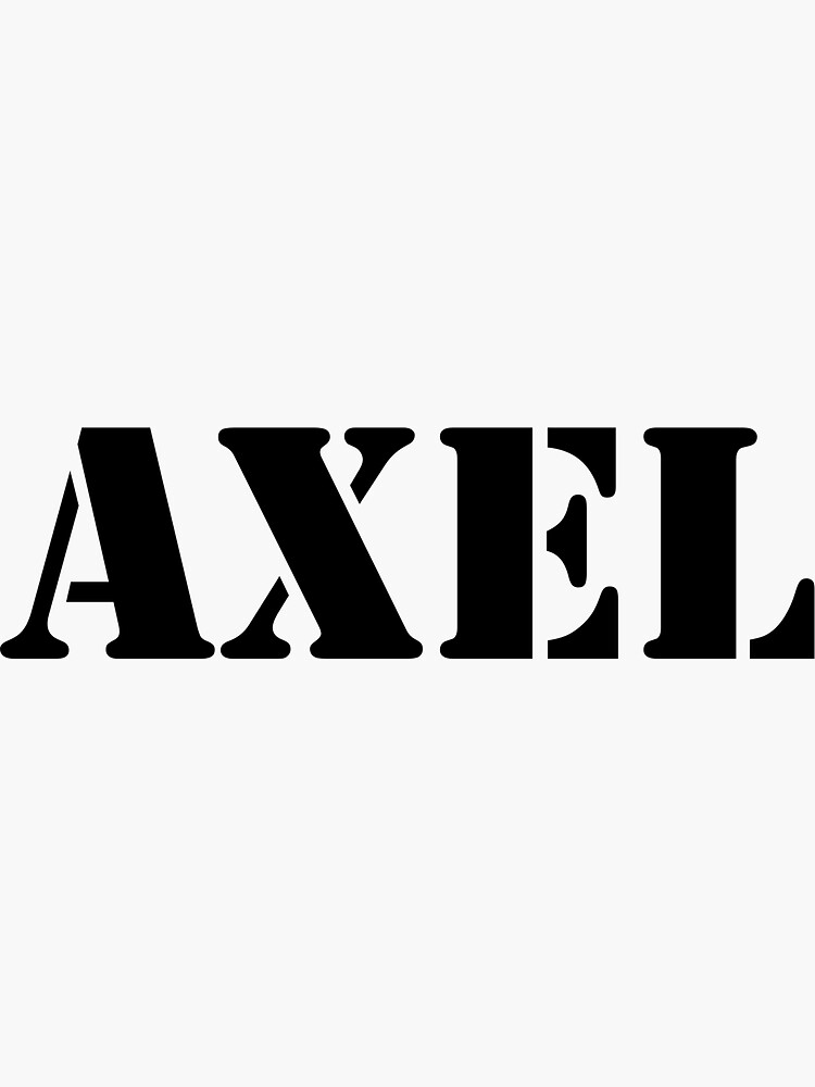 "Axel first name name male name" Sticker by Kampfkeiler | Redbubble