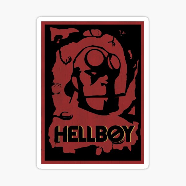 "Hellboy" Sticker for Sale by jeanguer | Redbubble