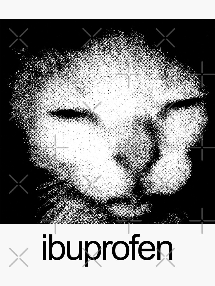 "Ibuprofen Cat Meme" Sticker for Sale by tartagain | Redbubble