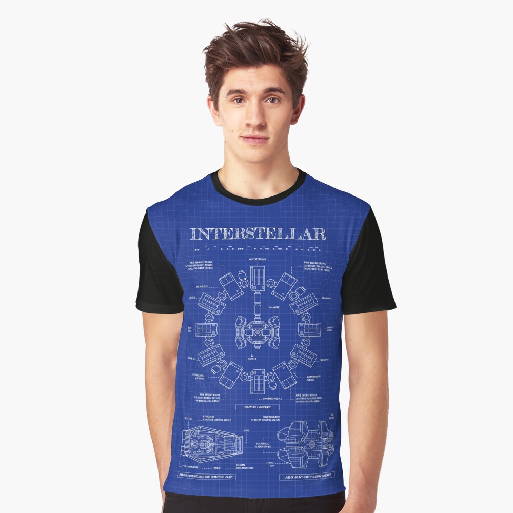 "Interstellar (Blueprint)" Poster by BGALAXY | Redbubble