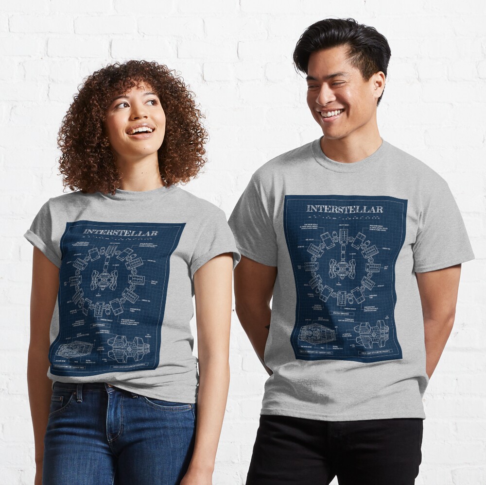 "Interstellar (Navy Blueprint)" Poster for Sale by BGALAXY | Redbubble