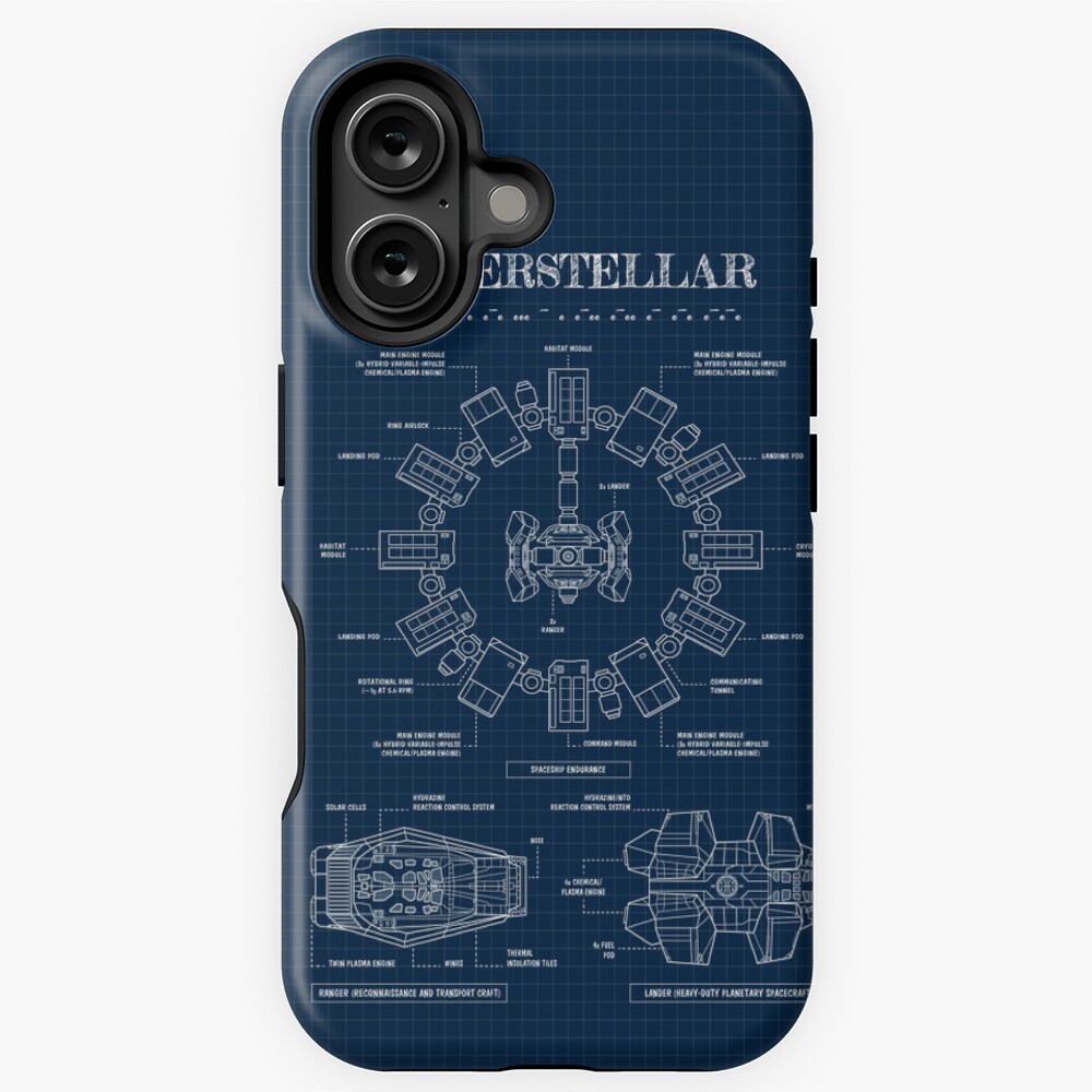 "Interstellar (Navy Blueprint)" Poster for Sale by BGALAXY | Redbubble