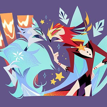 "Andrealphus & Vassago (omg they were enemies)" Sticker for Sale by ...