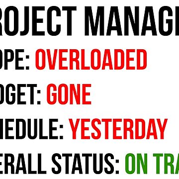 "Project Manager. Project Management. Project Manager Sticker. PM Gift ...