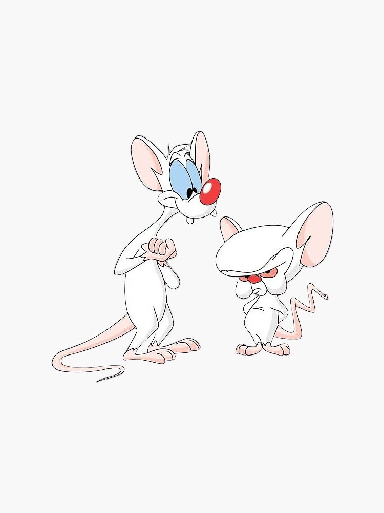 "Pinky and the Brain" Sticker by InspiraStudio | Redbubble