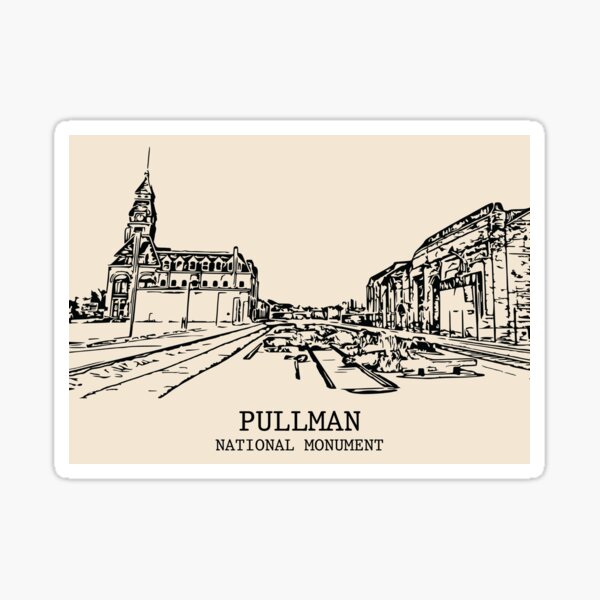 "Pullman National Monument" Sticker for Sale by Lakeric | Redbubble