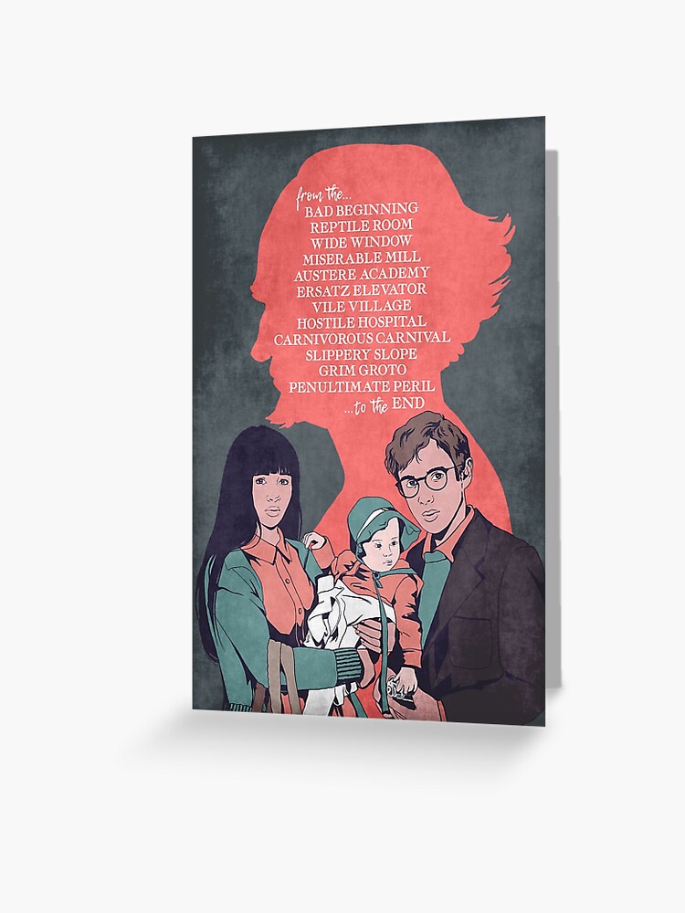 "A Series Of Unfortunate Events / Lemony Snicket" Greeting Card for ...