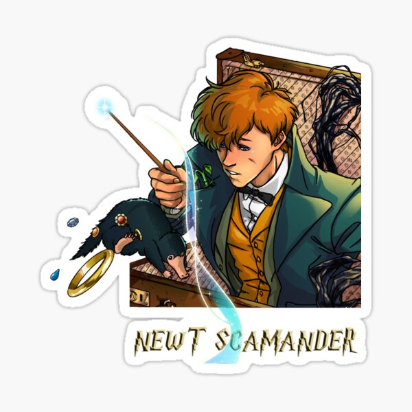 "Newt Scamander: Fantastic Beasts and Where to Find Them" Sticker for ...