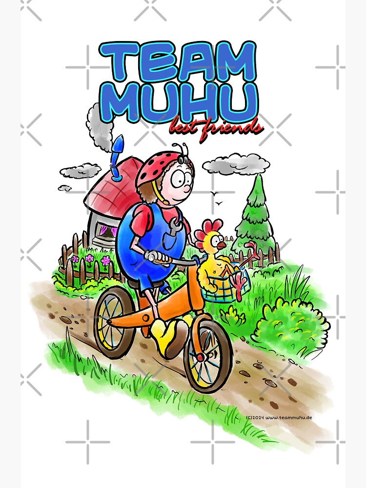"The Muhu team goes for a walk, cover of the first book" Sticker by ...