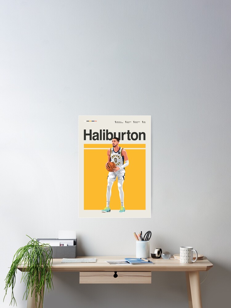 "Tyrese Haliburton Basketball Art – Rising Star of the NBA" Poster for ...