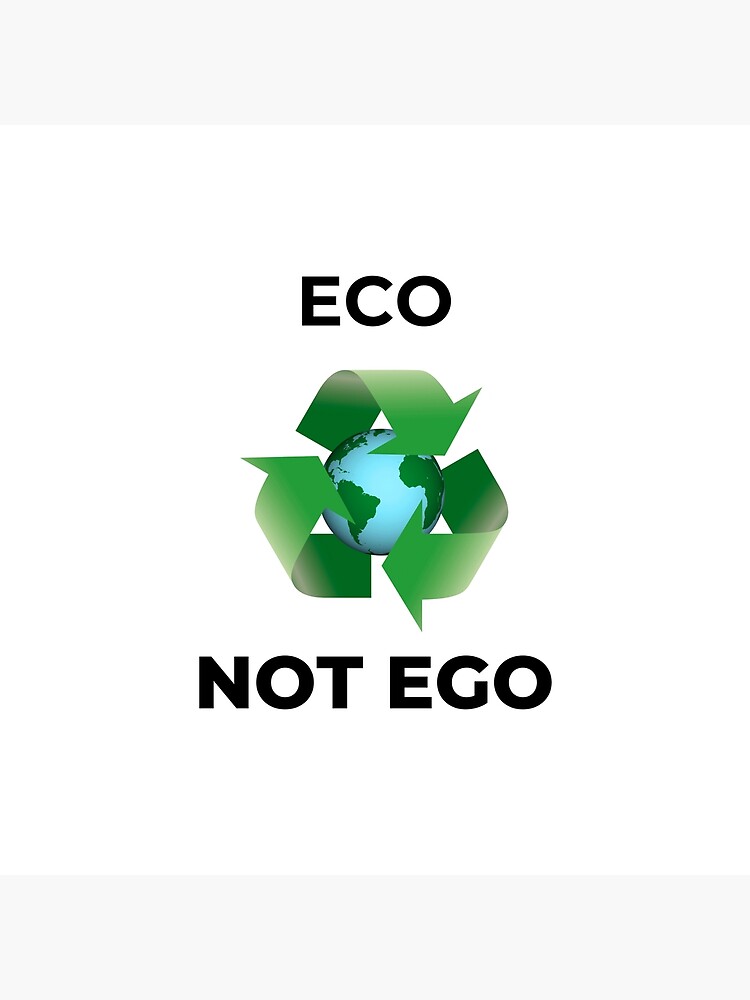 "Eco Not Ego - Minimalist Design for Sustainable Living" Greeting Card ...