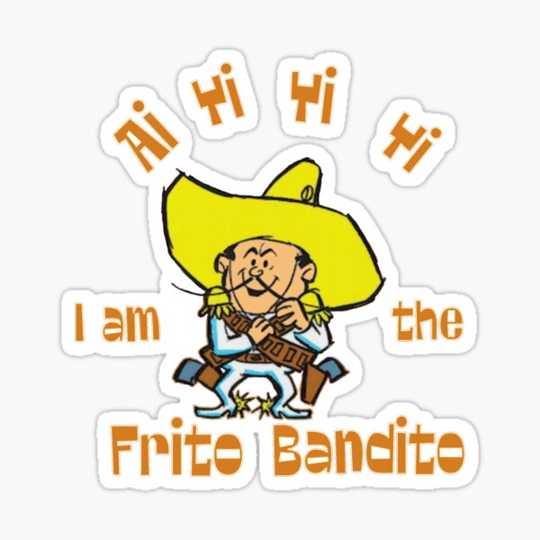 "Frito Bandito" Sticker for Sale by Windameir | Redbubble