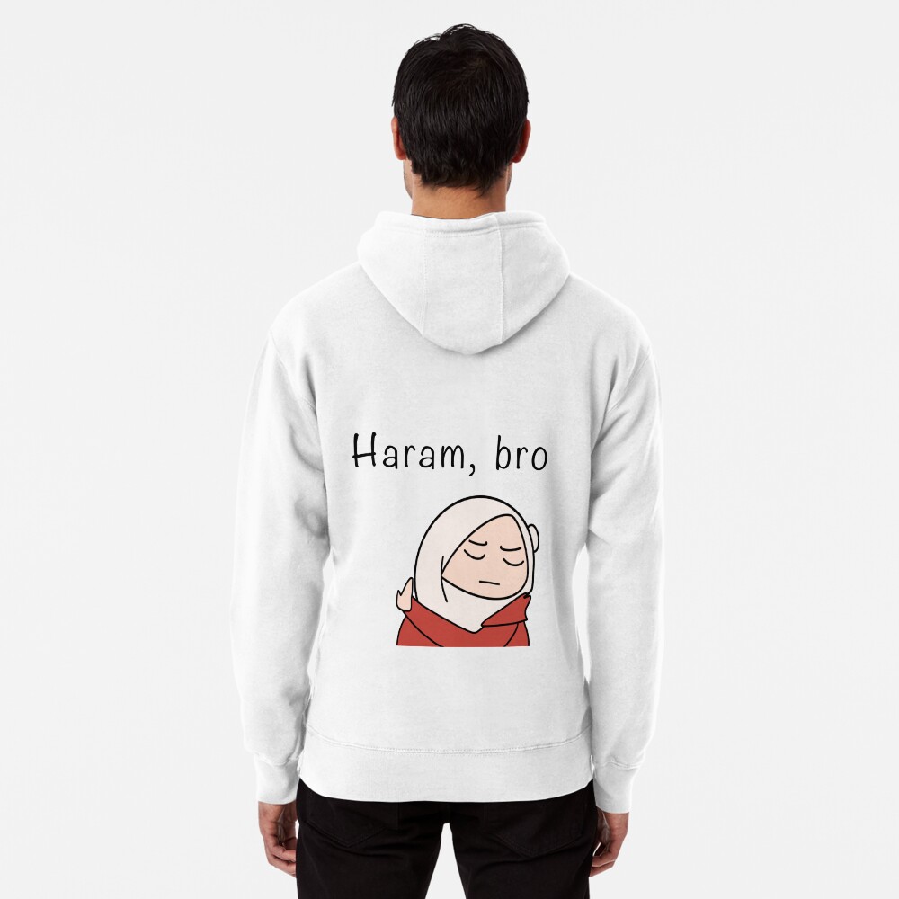 "haram bro, mad hijabi girl meme, muslim hijab" Sticker for Sale by ...
