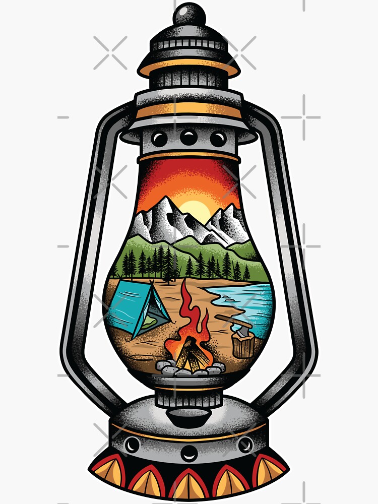 Camping Lantern Art Merch & Gifts for Sale | Redbubble
