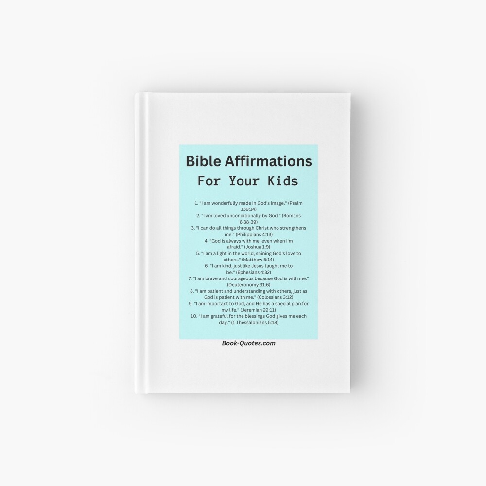 "Bible Affirmations For Kids, Bible Verses, Encouraging Affirmations ...