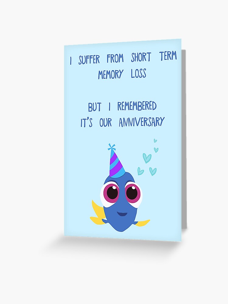 "Finding Dory - Anniversary" Greeting Card for Sale by Orsum-art ...