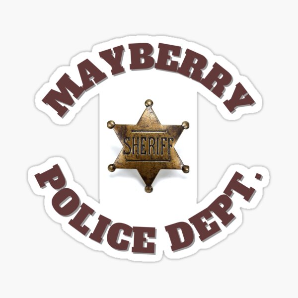 "Mayberry Police Department Andy Griffith Show" Sticker for Sale by ...