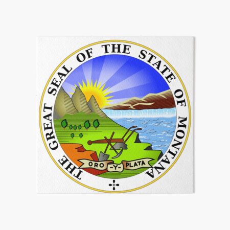 "Montana State Seal" Art Board Print for Sale by BankrobberGus | Redbubble
