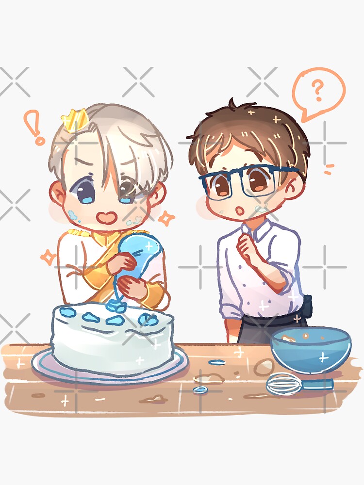 "A Prince and His Baker" Sticker for Sale by lucycamui | Redbubble