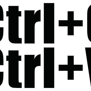 "Ctrl+C Ctrl+V" Sticker for Sale by the-craft-shop | Redbubble
