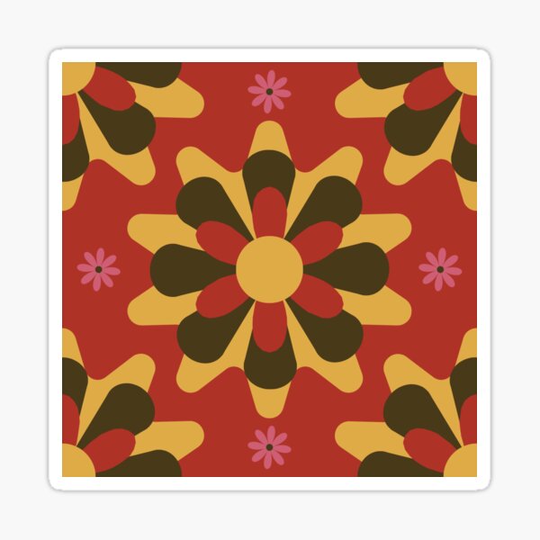 "Happy Flower Pattern - SV96" Sticker for Sale by evereadssapphic ...