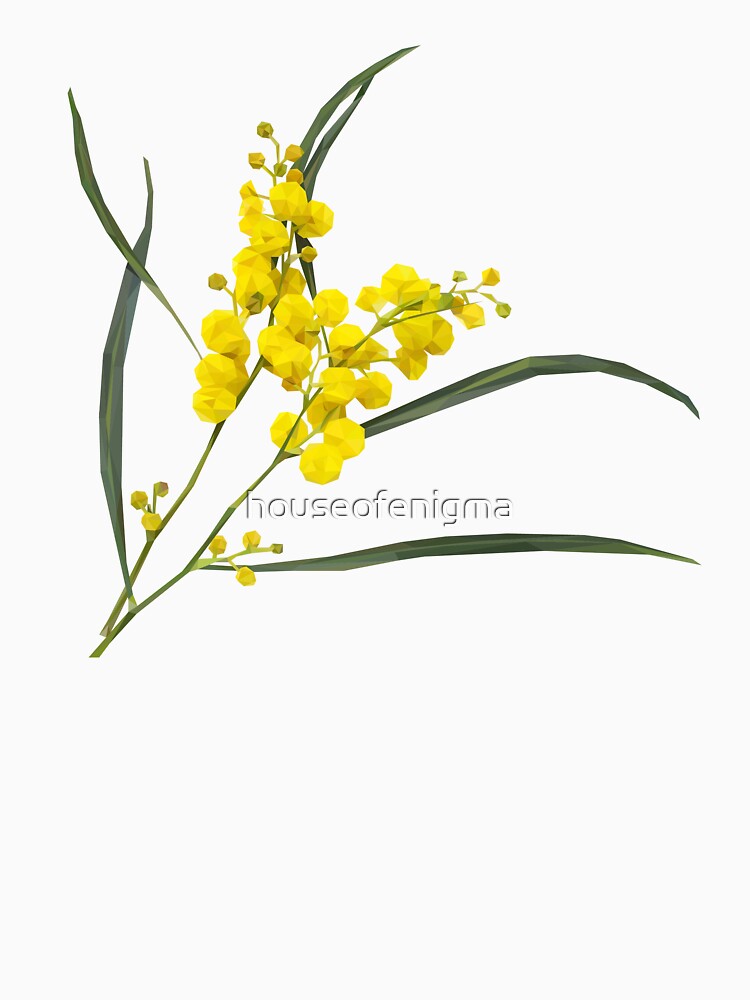 "Australian Golden Wattle Flower" T-shirt for Sale by houseofenigma ...
