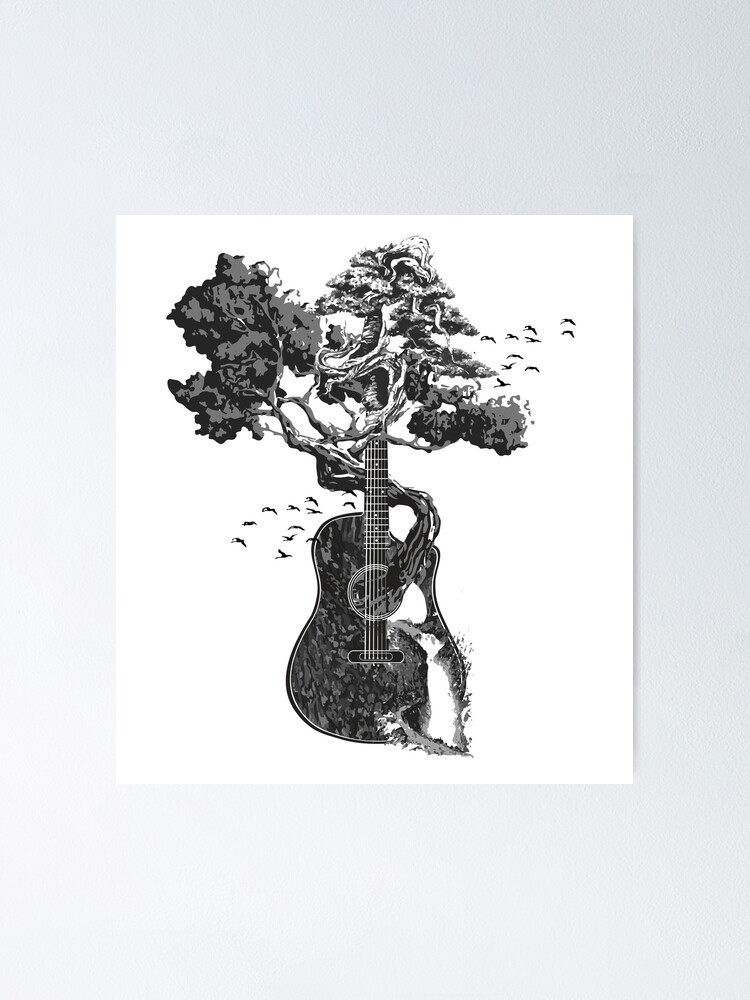 "Guitar Tree" Poster for Sale by mebyme | Redbubble