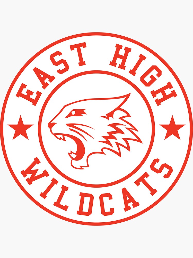 "East High Wildcats" Sticker for Sale by akgwilliams | Redbubble