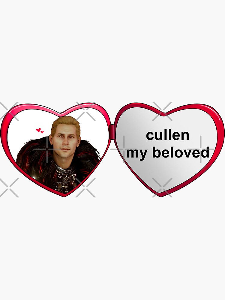 "Cullen Rutherford My Beloved Dragon Age Meme" Sticker for Sale by ...