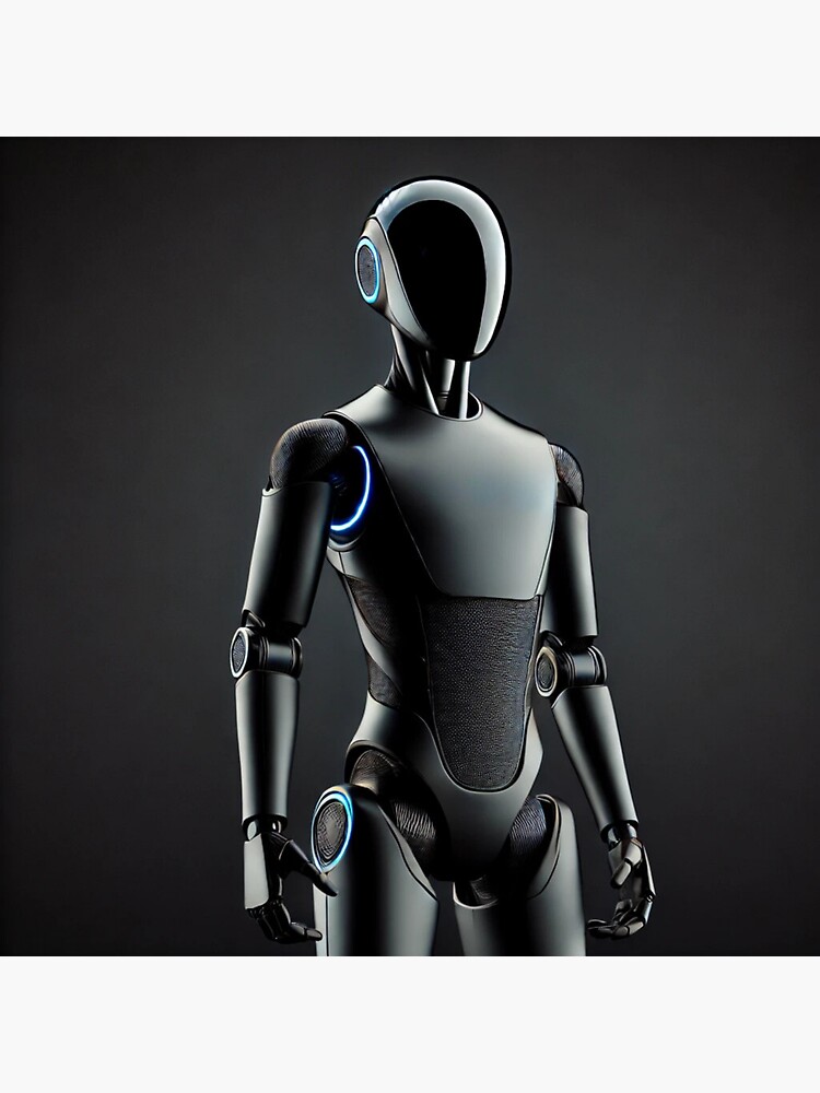 "humanoid robot" Sticker for Sale by TEEJAMBOREE | Redbubble